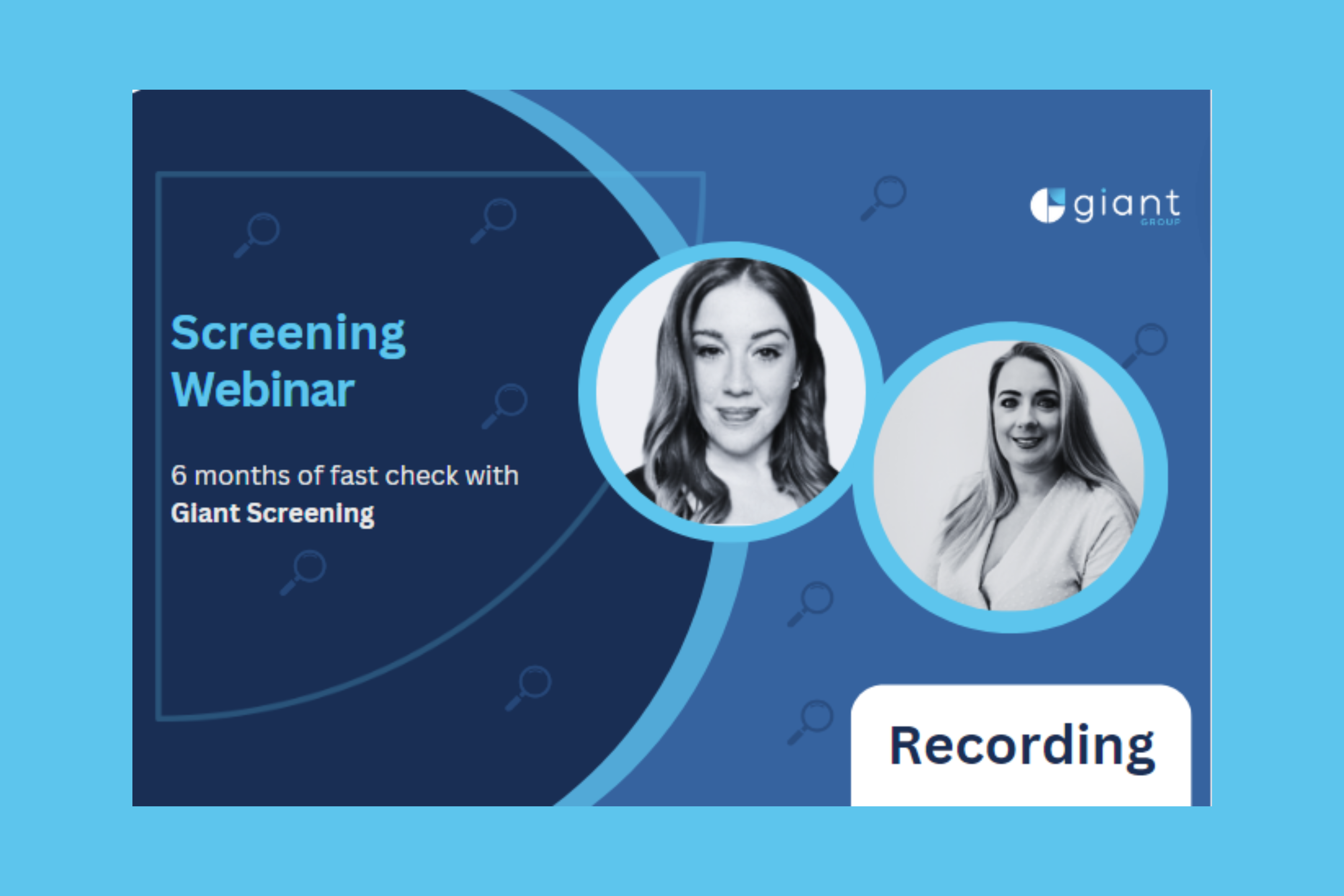 6 months of fast check with Giant Screening